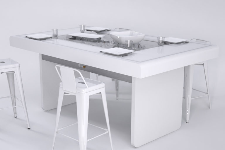 When foosball table and dining table are one - News - Foosball table Toulet