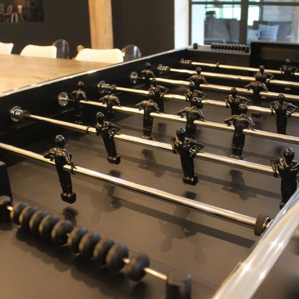 Specialist Leather Full Black Foosball table - Shop and go - Babyfoot ...